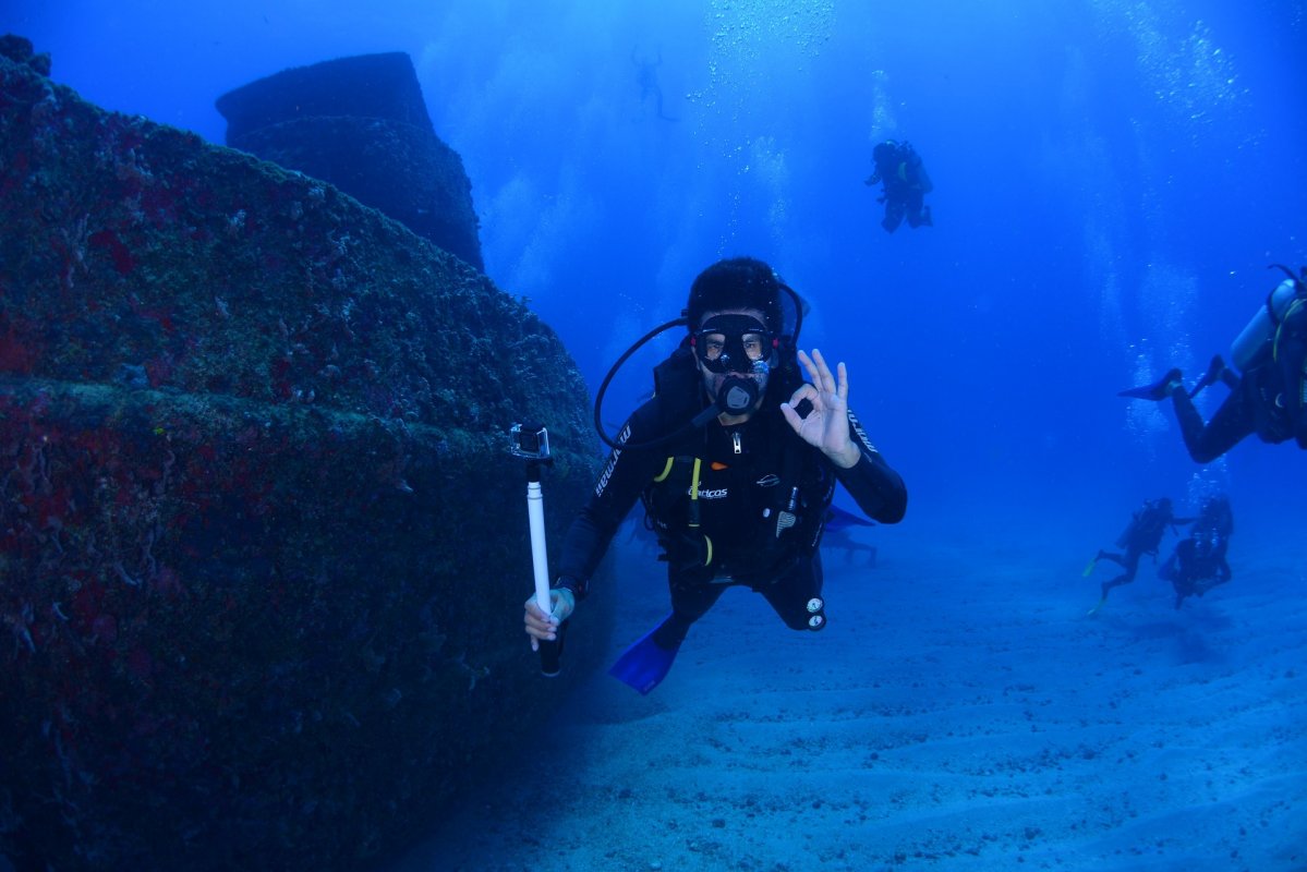 The underwater landscape of Mallorca